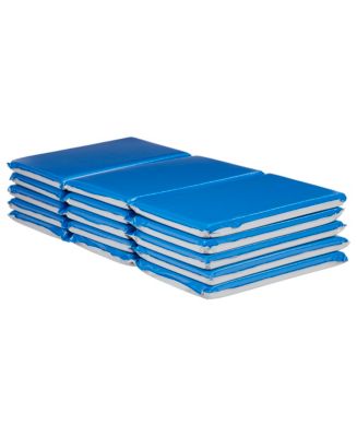 RestZone ECR4Kids Premium Folding Rest Mat, 3-Section, 2in, Blue/Grey ...