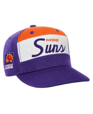Youth Boys and Girls Mitchell & Ness White, Purple Phoenix Suns Retro Sport Color Block Script ...