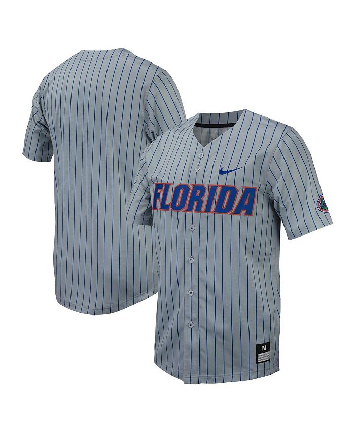 Nike Men's Gray Florida Gators Pinstripe Replica jersey Full-Button ...