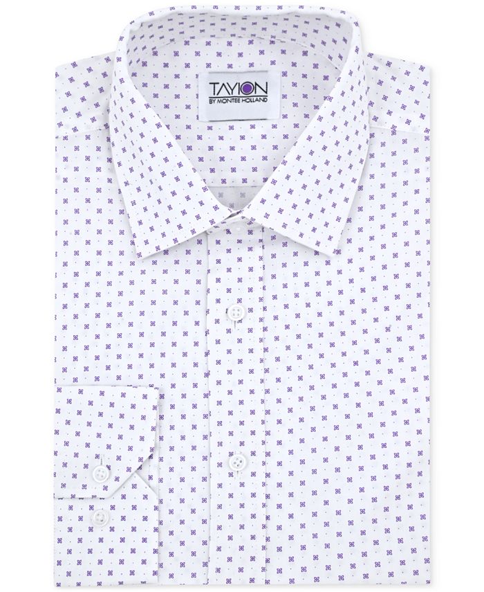 Tayion Collection Men's Geo-Print Dress Shirt - Macy's