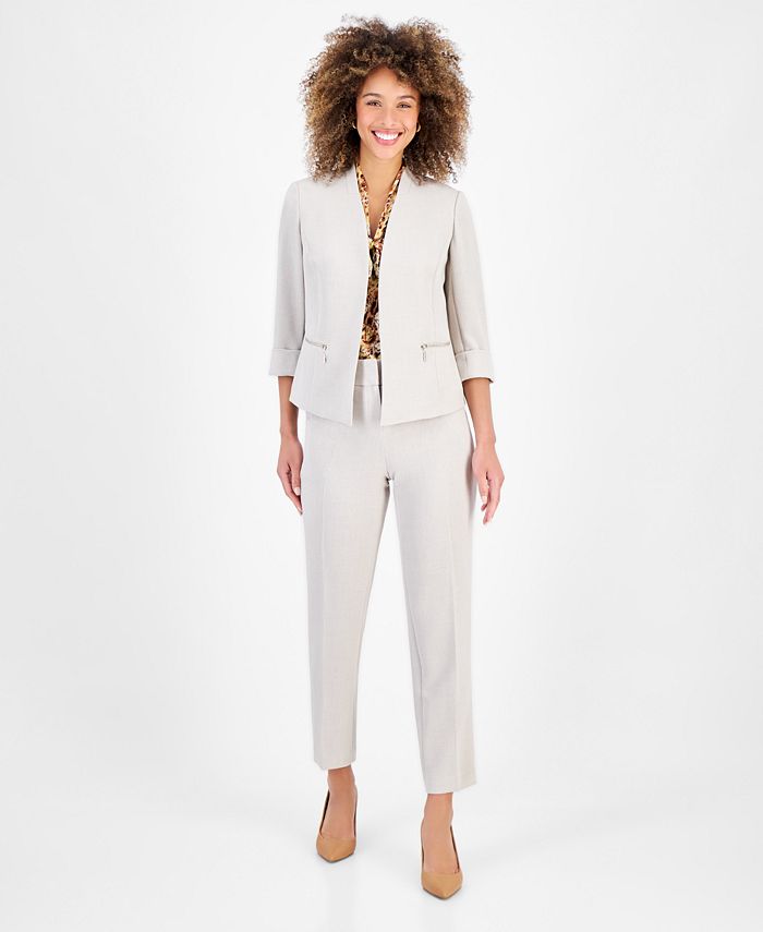Kasper Women's Pebbled Crepe Blazer & Pants - Macy's