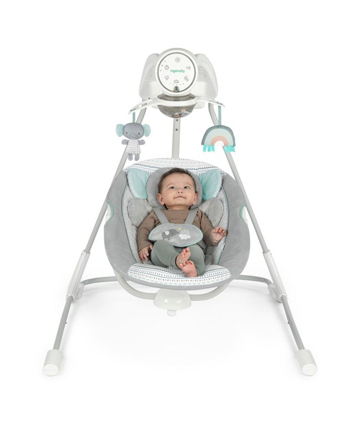 Ingenuity InLighten 5-Speed Baby Swing - Swivel Infant Seat - Macy's
