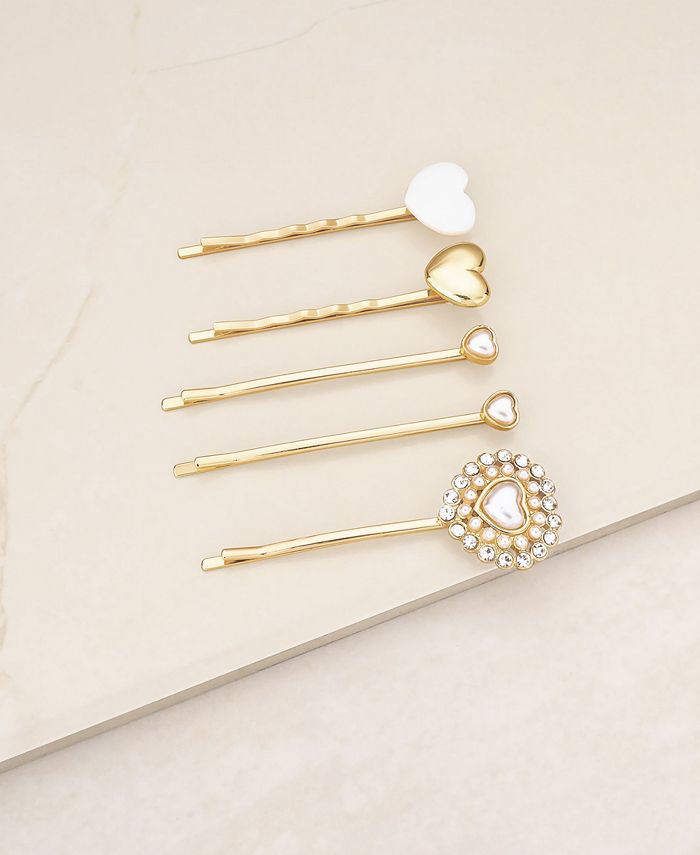 ETTIKA Lonely Hearts Club Hair Pin Set - Macy's