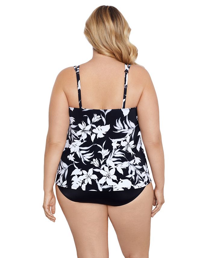 Shapesolver By Penbrooke Plus Size Shapesolver Handkerchief Fauxkini