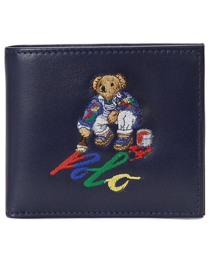 Polo Ralph Lauren Men's Printed Polo Bear Billfold Wallet - Macy's