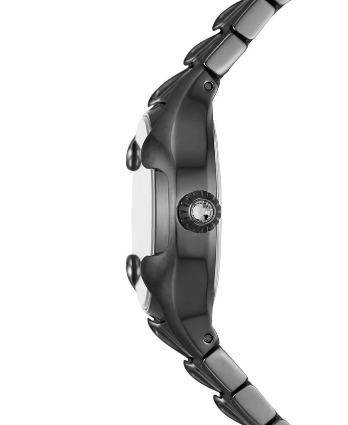 Diesel Women's Vert Three Hand Gunmetal Stainless Steel Watch 32mm - Macy's