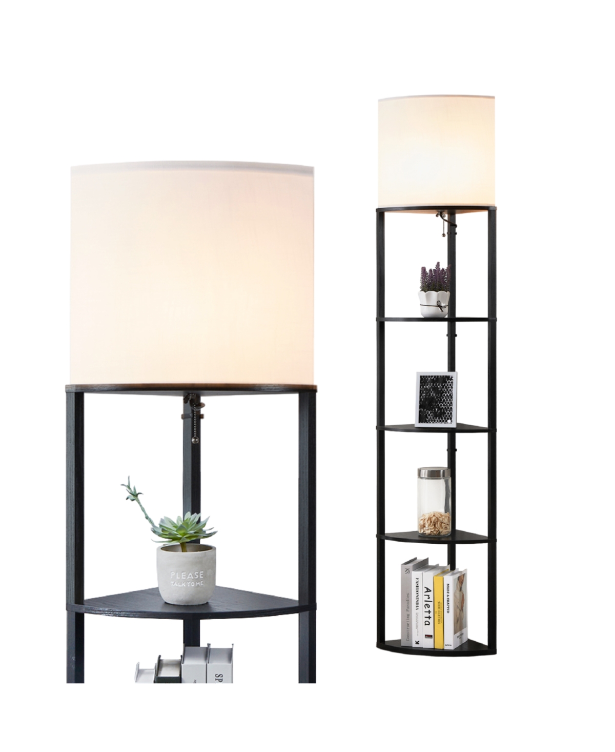 Click here for Atamin Alvis Edge - Corner Shelf Floor Lamp  Led B... prices