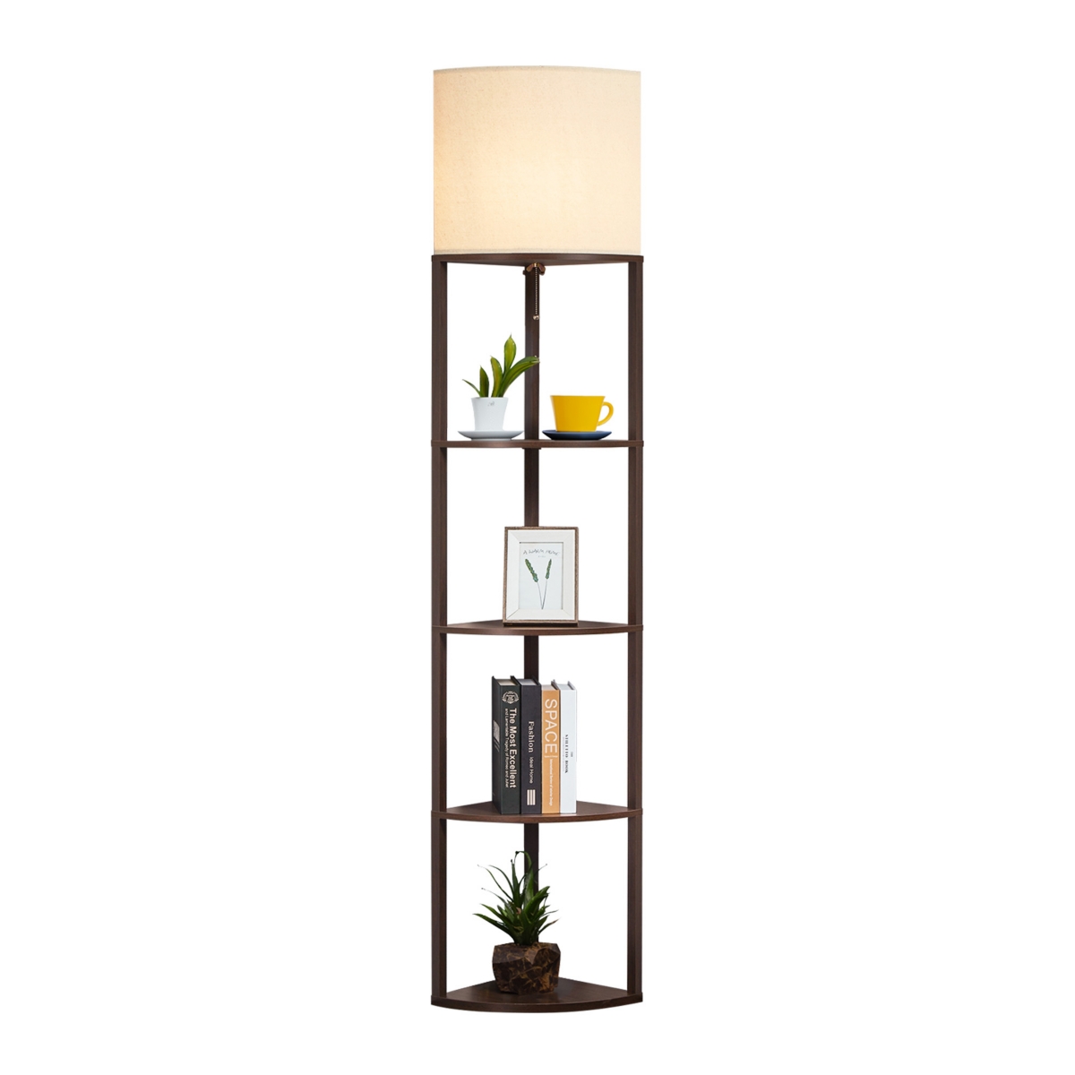 Click here for Atamin Alvis Edge - Corner Shelf Floor Lamp  Led B... prices