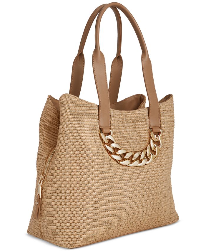 I.N.C. International Concepts Trippii Medium Straw Chain Tote, Created ...