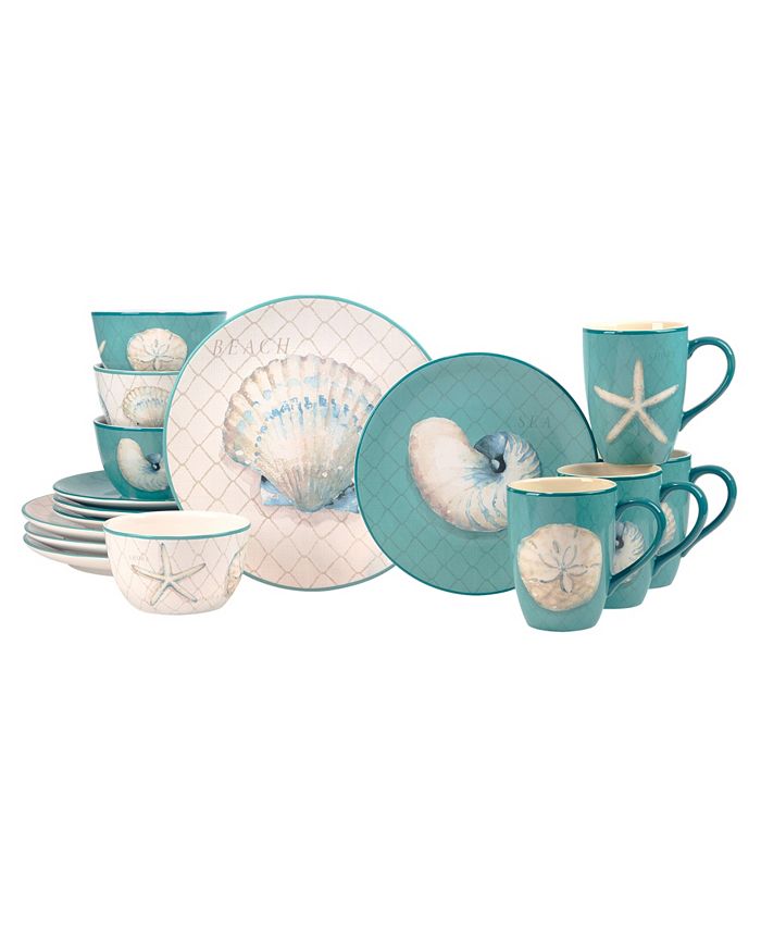 Certified International Ocean View 16Pc Dinnerware Set, Service for 4 ...