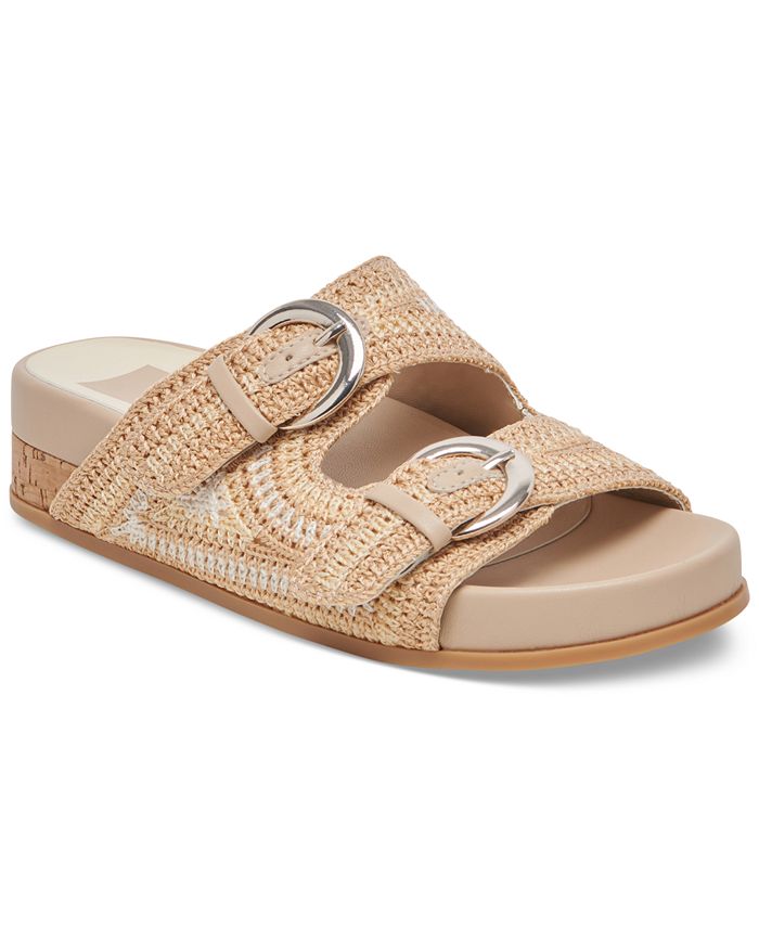 Dolce Vita Women's Ralli Buckled Stitch Footbed Sandals - Macy's