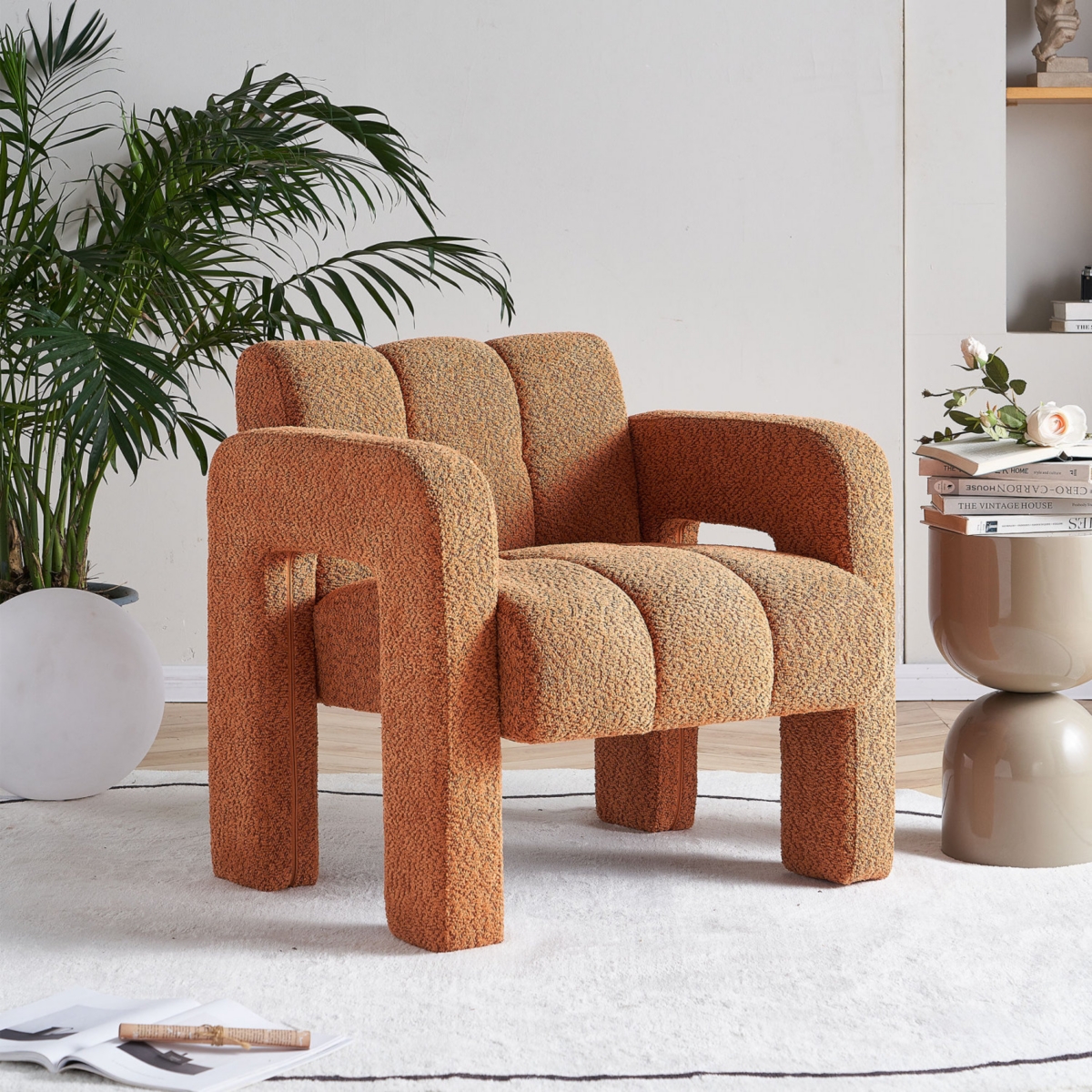 Click here for Simplie Fun 31.10 Wide Boucle Upholstered Accent C... prices