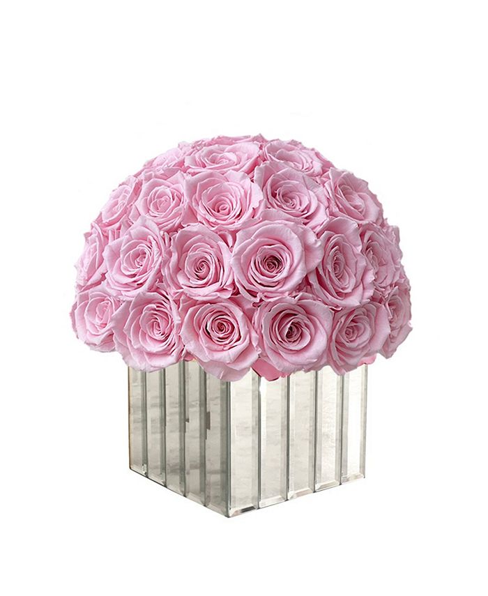 Rose Box NYC RoseBox NYC Half Ball of Light Pink Long Lasting Preserved ...
