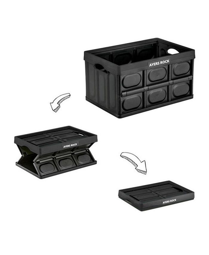 Kproduct4u Heavy Duty Collapsible & Stackable Storage Bin with Lid for ...