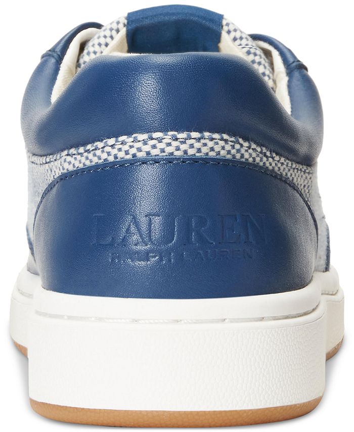 Lauren Ralph Lauren Women's Hailey Low-Top Lace-Up Sneakers - Macy's