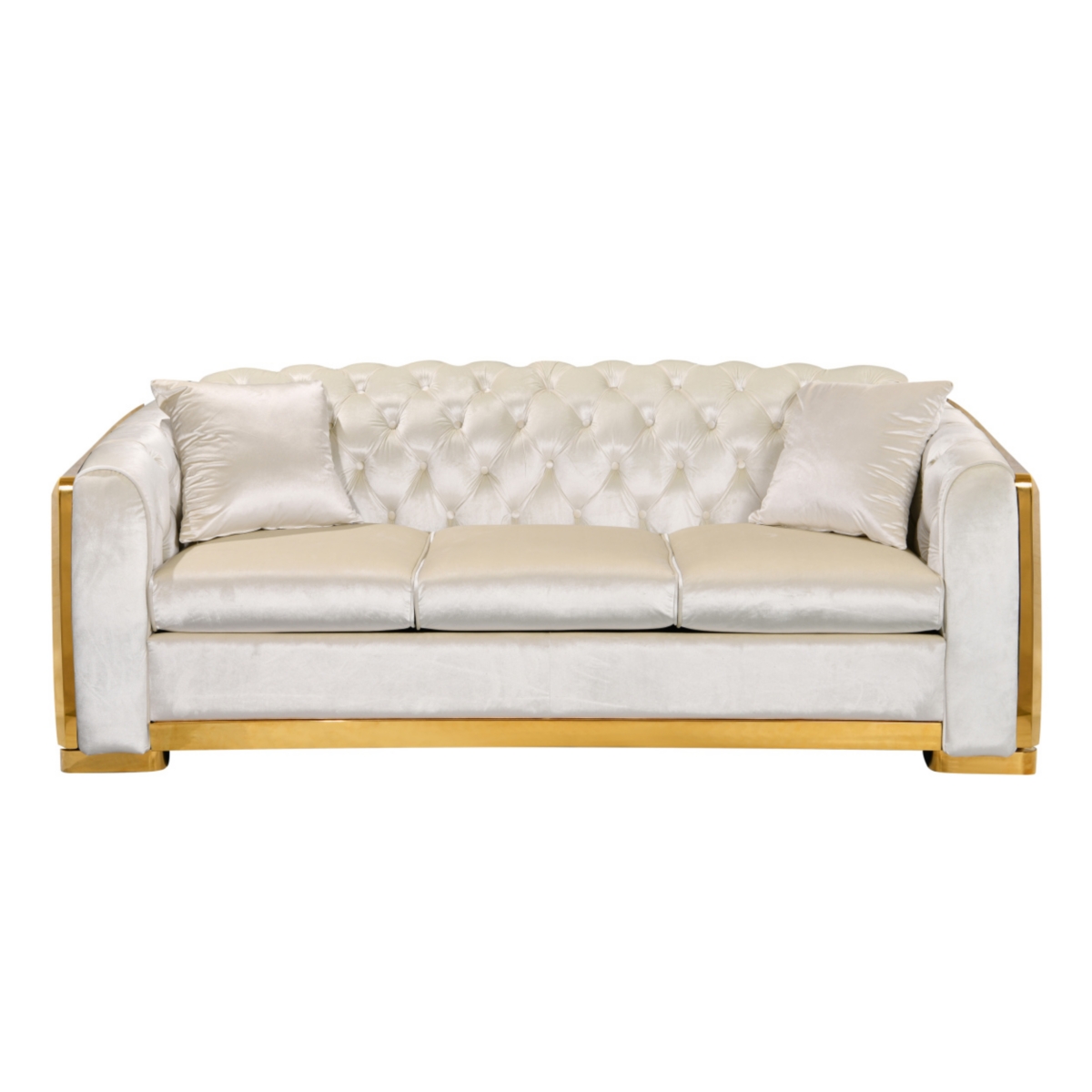 Click here for Simplie Fun 84 Velvet Luxury Chesterfield Sofa Set... prices