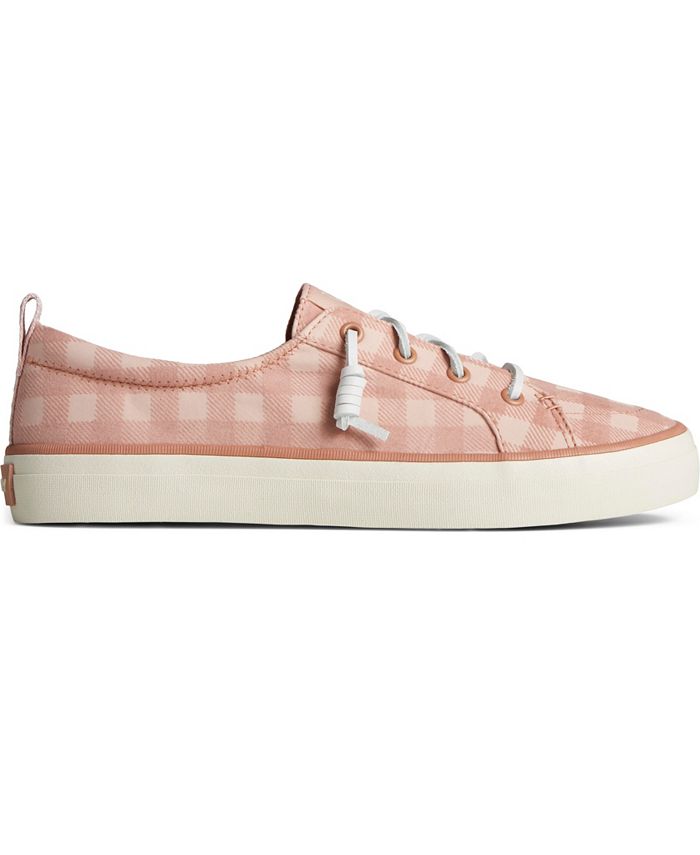Sperry Women's Crest Vibe Gingham Canvas Sneakers, Created for Macy's ...