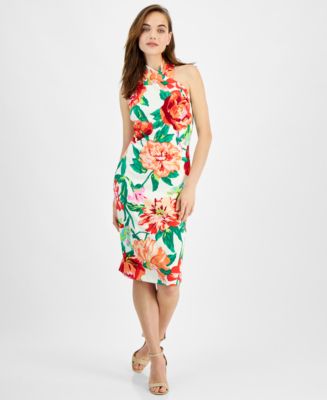 RACHEL Rachel Roy Harland Floral-Print Midi Dress - Macy's