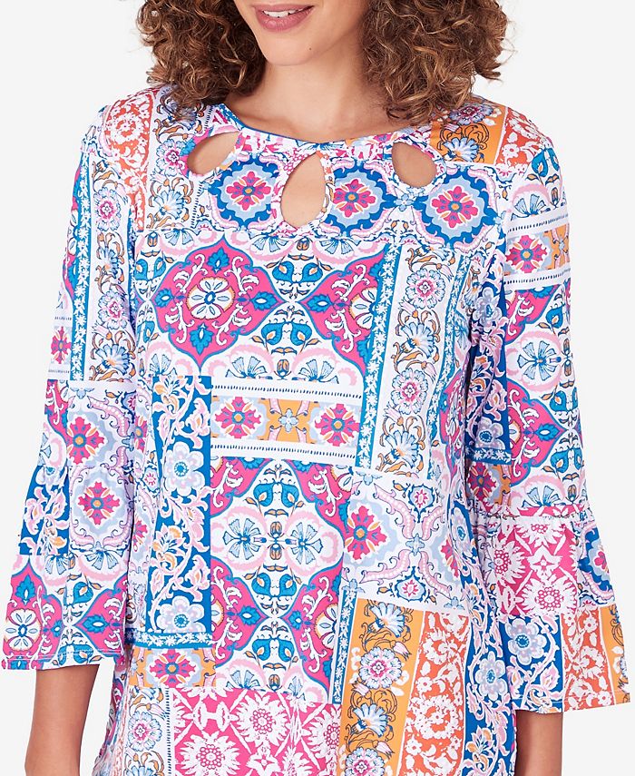 Ruby Rd. Petite Eclectic Knit Top - Macy's