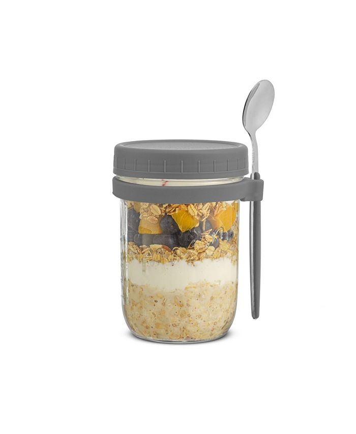 JoyJolt Dawn Overnight Oats Glass Containers, 16 Oz, Set of 3 - Macy's