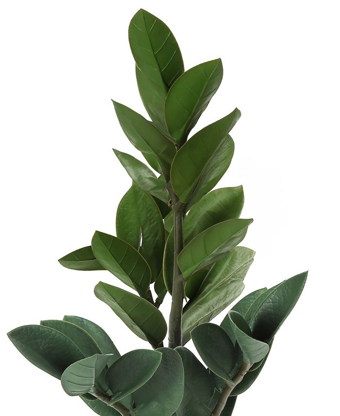 Monarch Specialties 20" Indoor Artificial Zz Plant with Decorative Grey ...