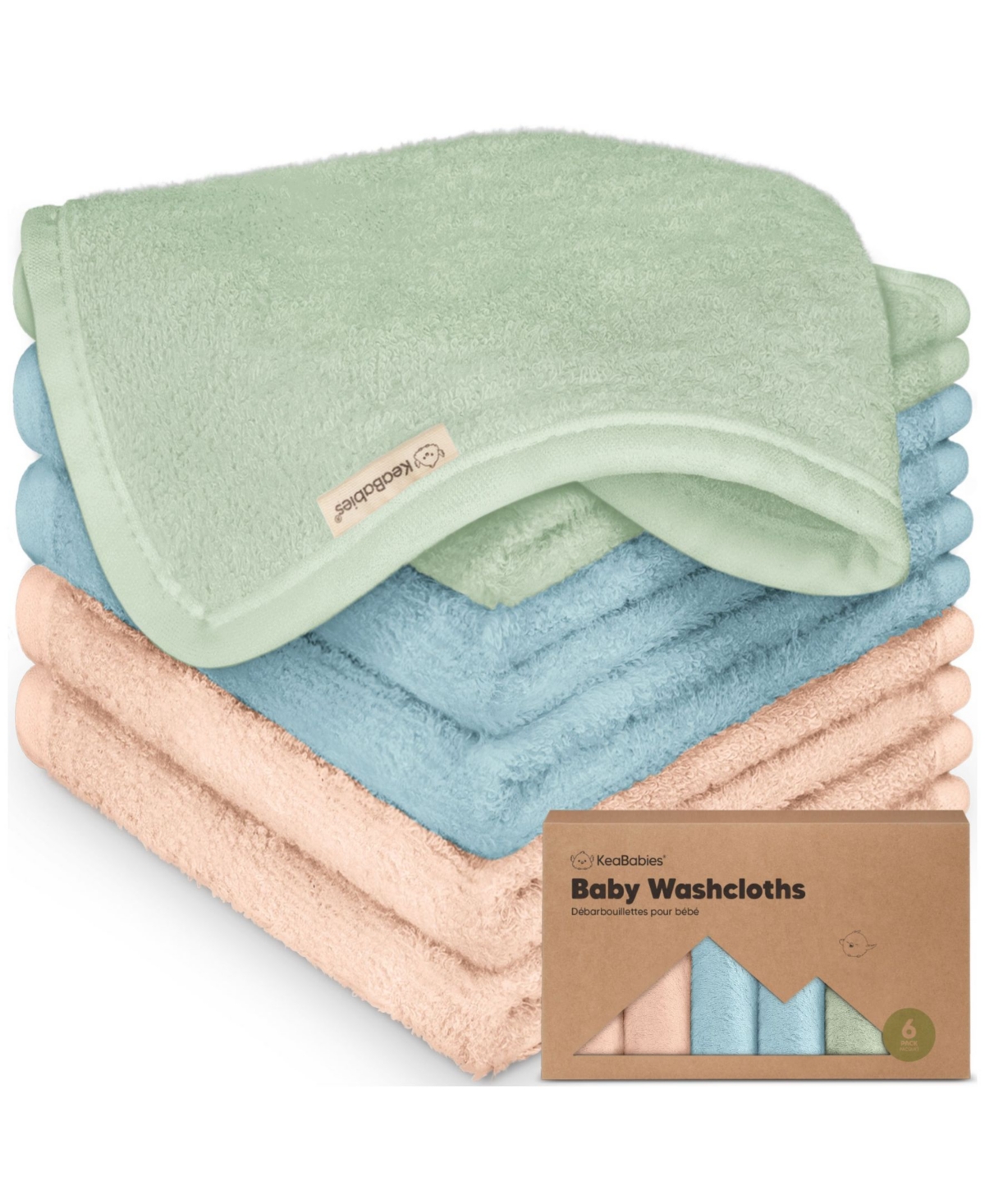 Click here for KeaBabies 6pk Deluxe Baby Washcloths  Organic and... prices