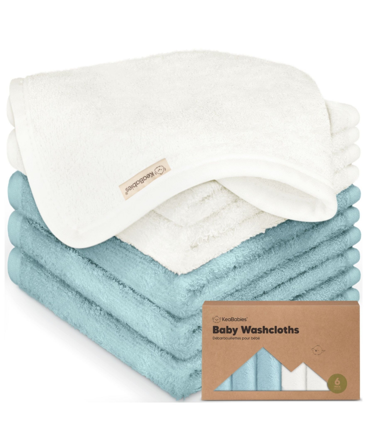 Click here for KeaBabies 6pk Deluxe Baby Washcloths  Organic and... prices