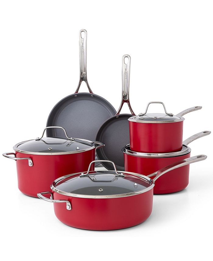 Sur La Table Angelie 10-piece Ceramic Nonstick Cookware Set - Macy's