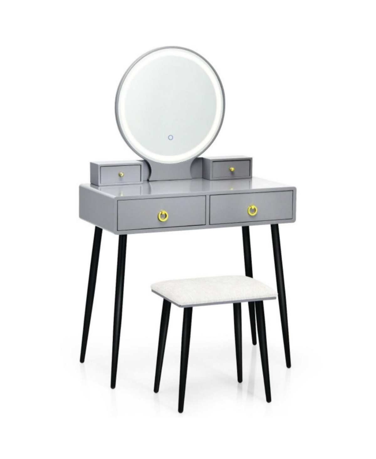Click here for Sugift Vanity Table Set with Mirror - Grey prices