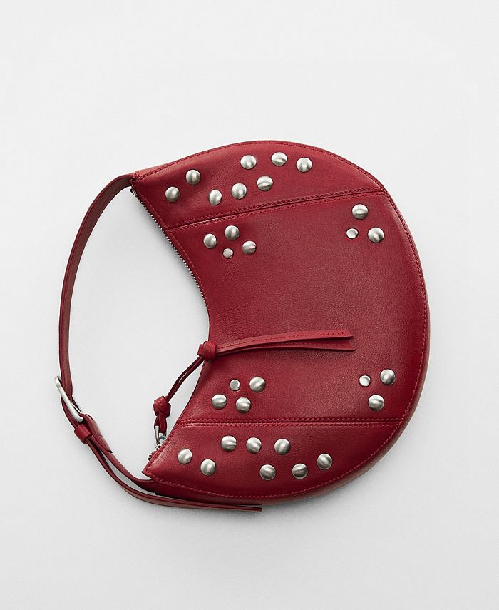 MANGO Women's Stud Leather Bag - Macy's