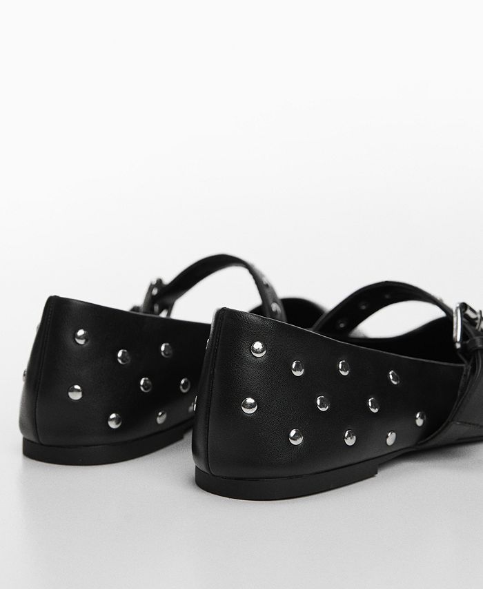 MANGO Women's Studded Ballerinas - Macy's