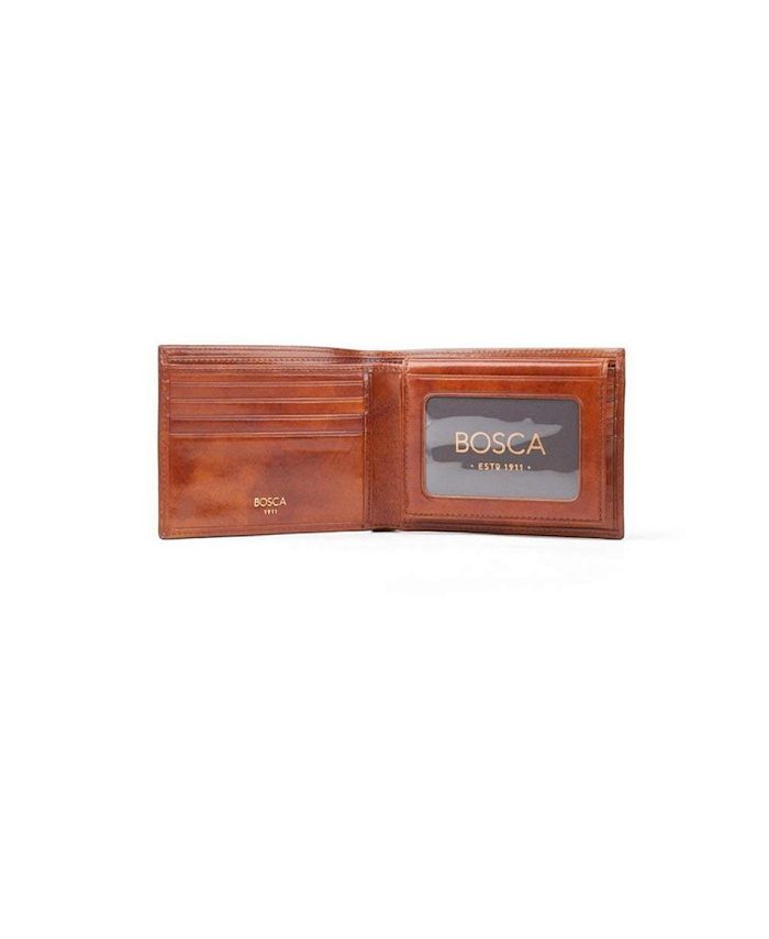 Bosca Mens Old Leather Credit Wallet w/ID Passcase - Macy's