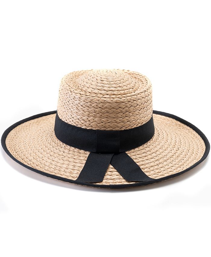 Vince Camuto Grosgrain Ribbon Gondalier Hat - Macy's