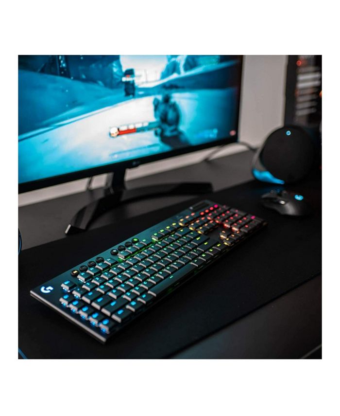 Logitech G G915 LIGHTSPEED RGB Mechanical Gaming Keyboard with Mouse ...