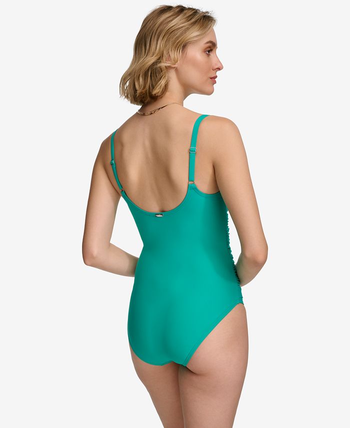 Calvin Klein Twist Front Tummy Control One Piece Swimsuit Created For