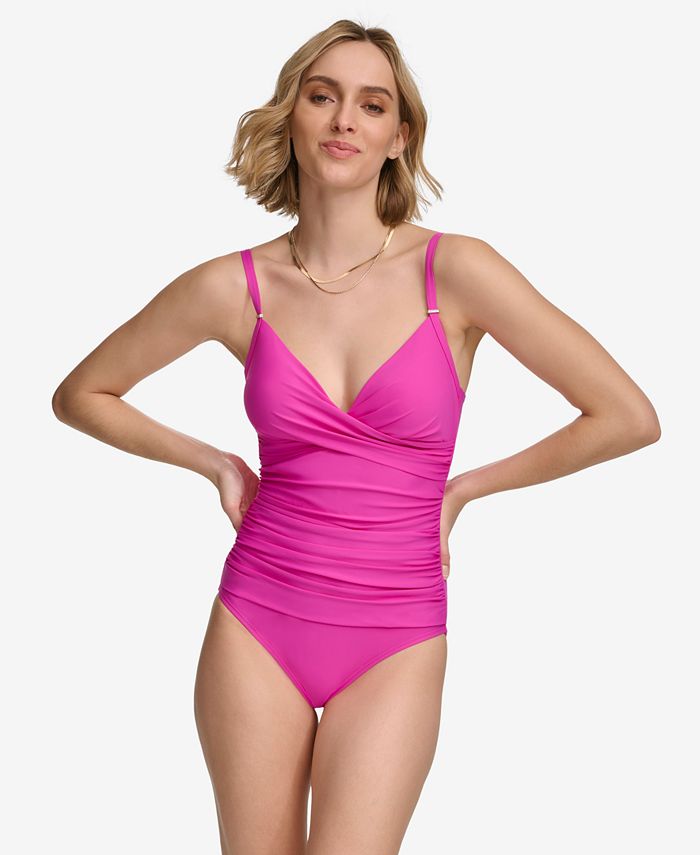 Calvin Klein Twist Front Tummy Control One Piece Swimsuit Created For