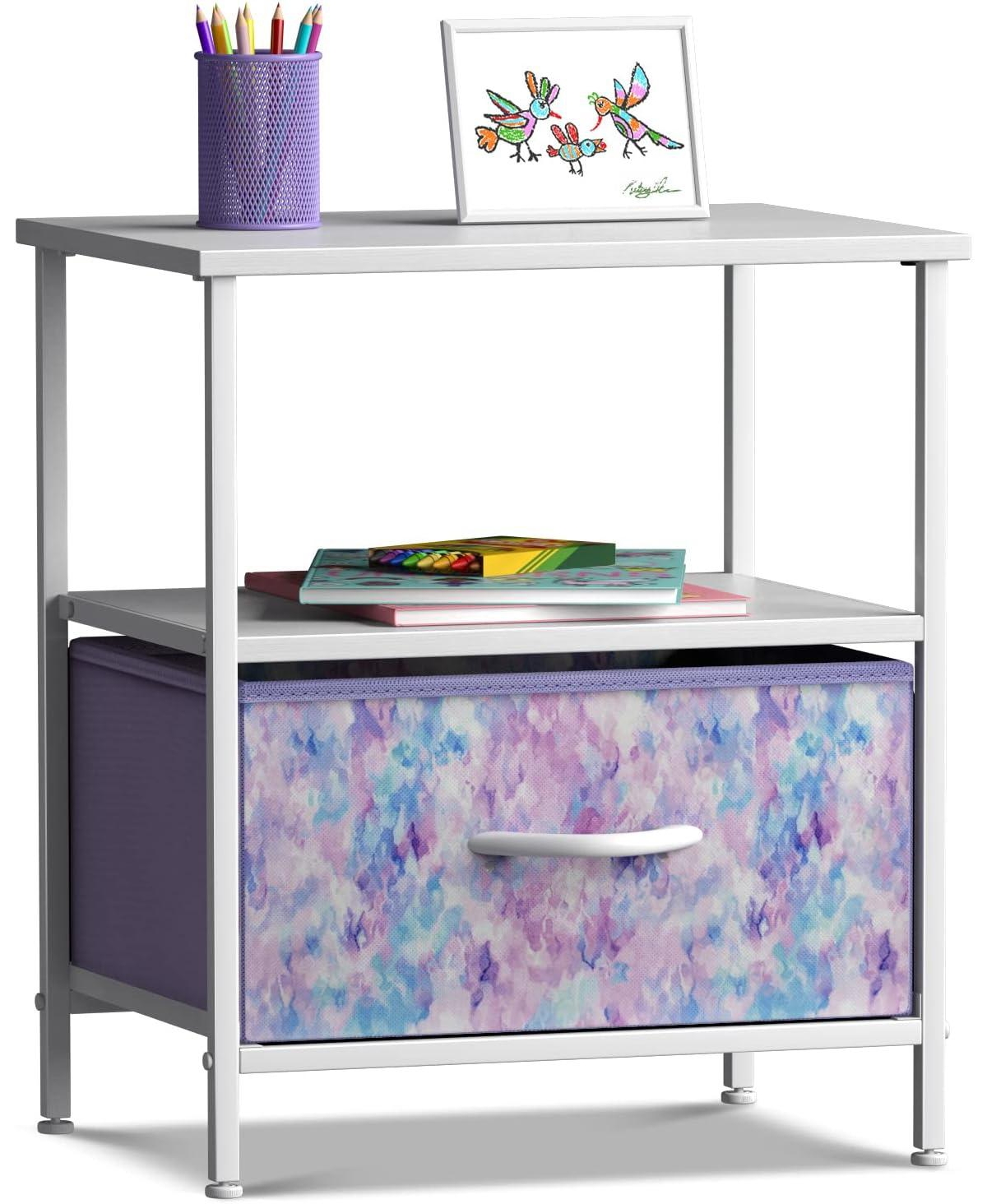 Click here for Sorbus 1 Drawers Nightstand with Shelf - Steel Fra... prices