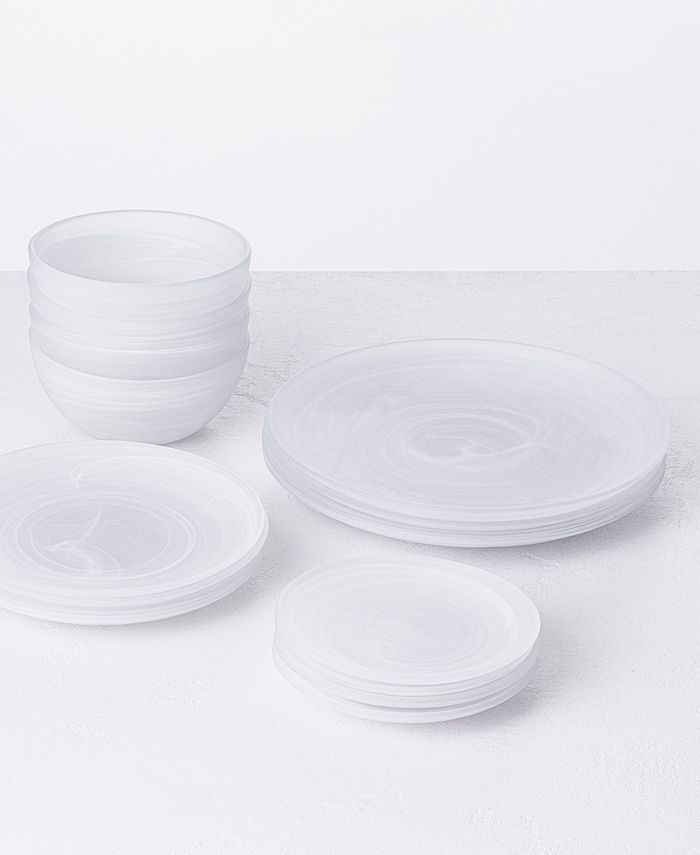 Fortessa La Jolla Glass Dinner Plates, Set of 4 - Macy's