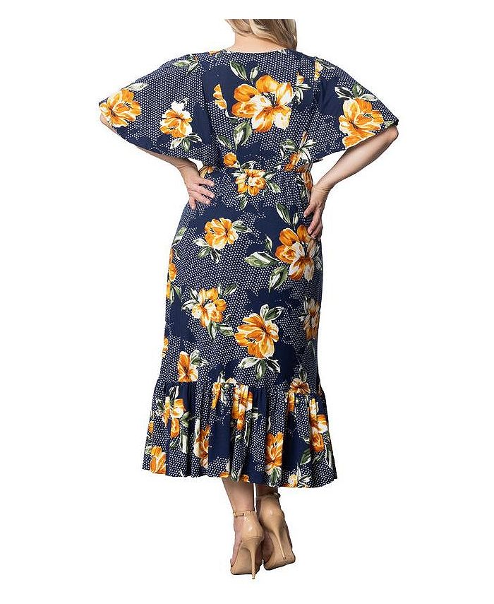 Kiyonna Plus Size Madrid Ruffled Dress - Macy's