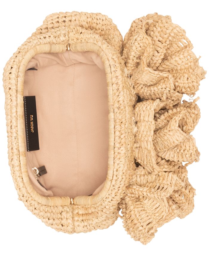 Jason Wu Rose Straw Frame Clutch - Macy's