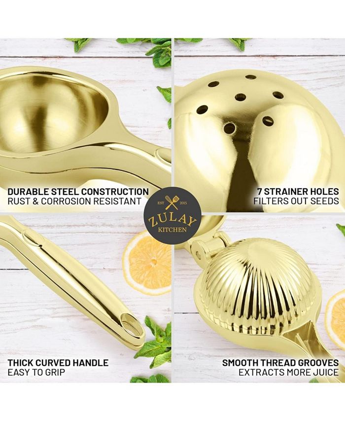 Zulay Kitchen Handheld Heavy Duty Citrus Juicer & Lemon Juicer With ...