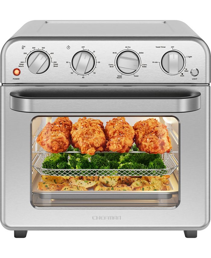 Chefman 19 Quart Toaster Oven Air Fryer Combo with, 7-in-1 ...
