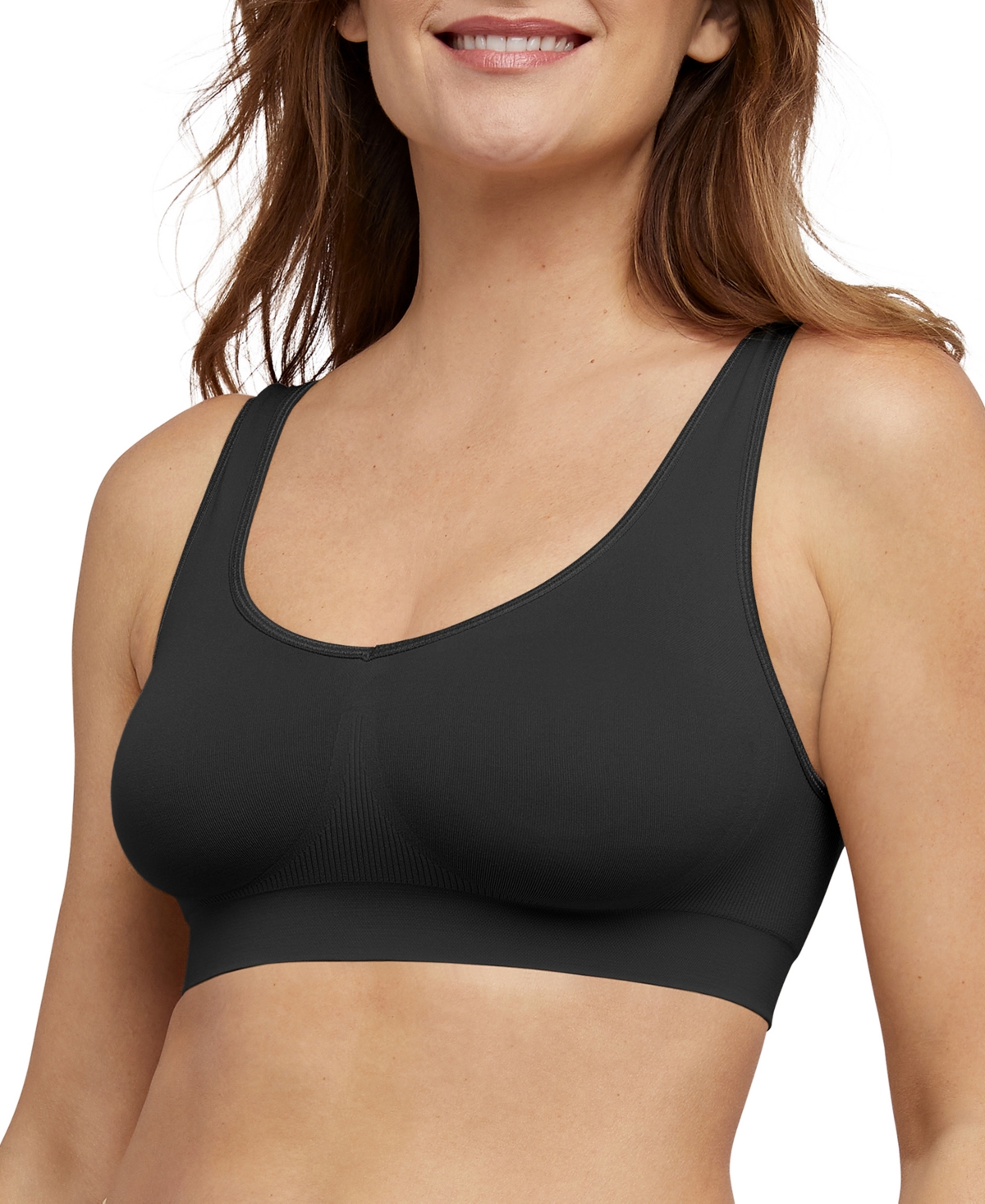 Click here for Bali One Smooth U Wireless Bralette Dfbral - Black prices