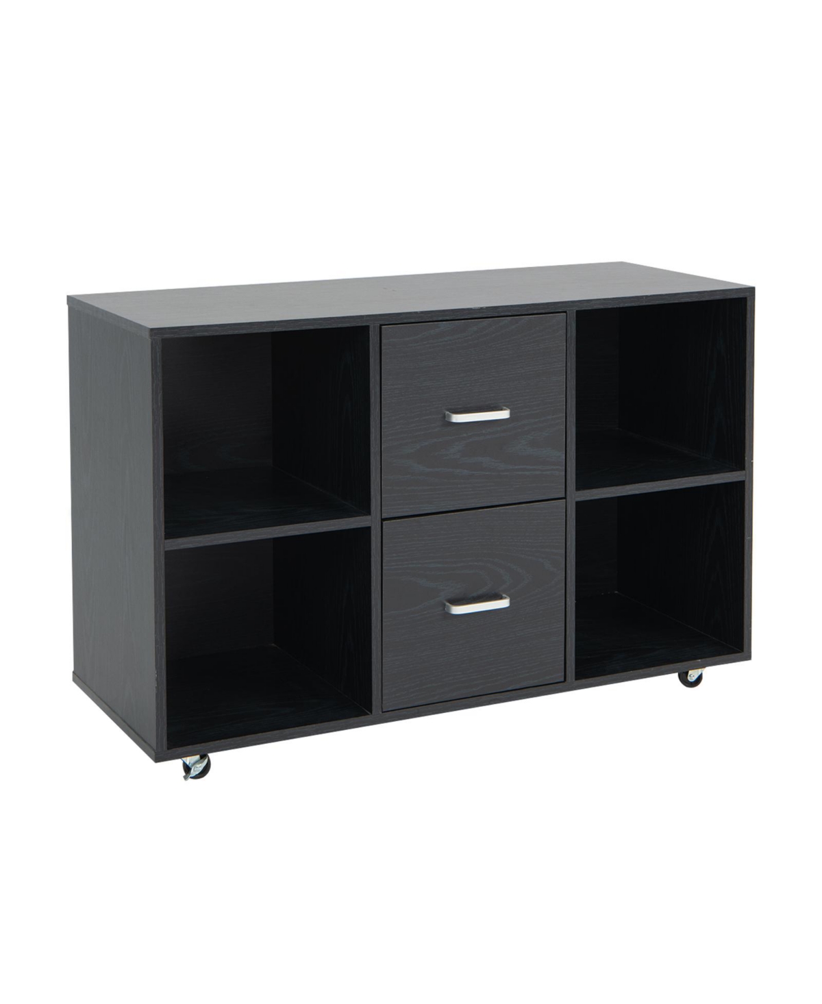 Click here for Slickblue 2 Drawer Wood Mobile File Cabinet with 4... prices