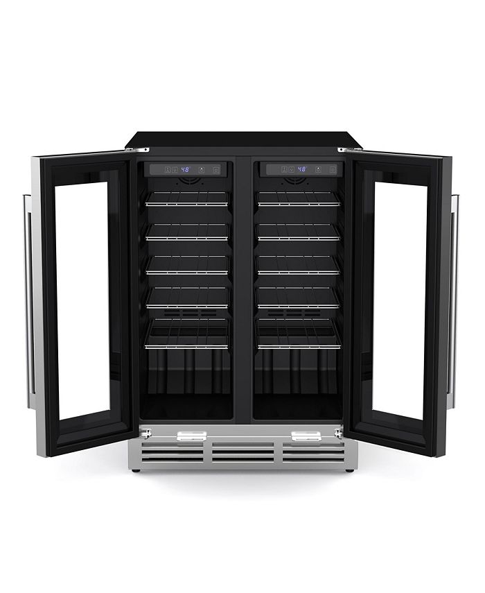 FC Design 24'' 42 Bottle Built-in Dual Zone Freestanding Wine ...