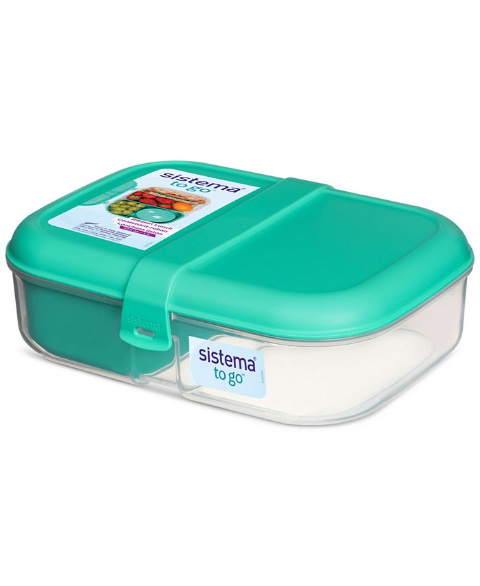 Sistema To Go Split Lunch Box Food Storage Container - Macy's
