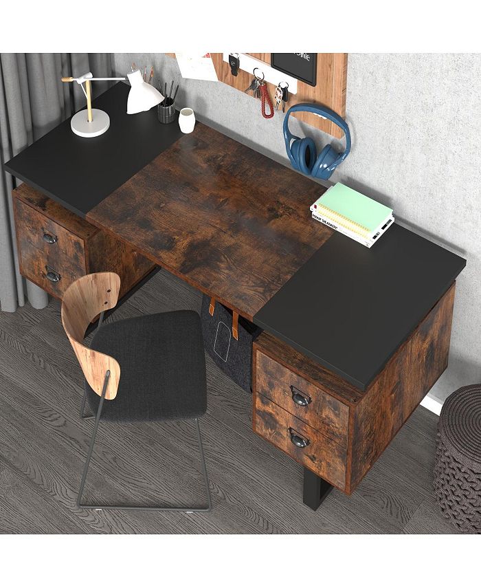 Simplie Fun Home Office Computer Desk With 4 Drawers - Macy's