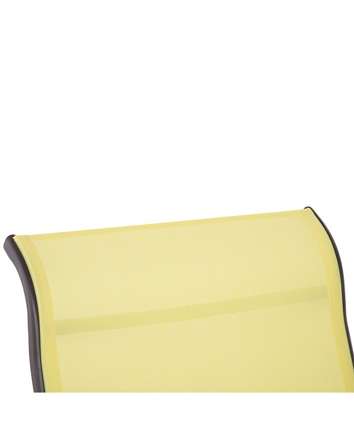 Simplie Fun Outdoor Swing Glider Chair, Patio Mesh Rocking Chair with ...