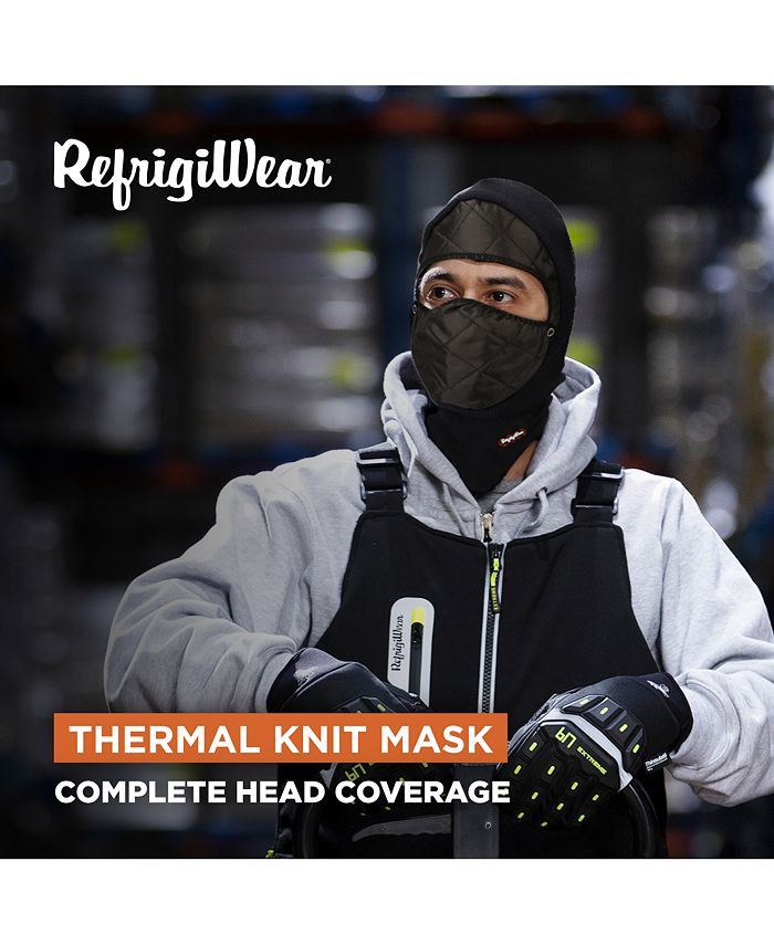 RefrigiWear Men's Stretch Thermal Knit Balaclava Face Mask with ...
