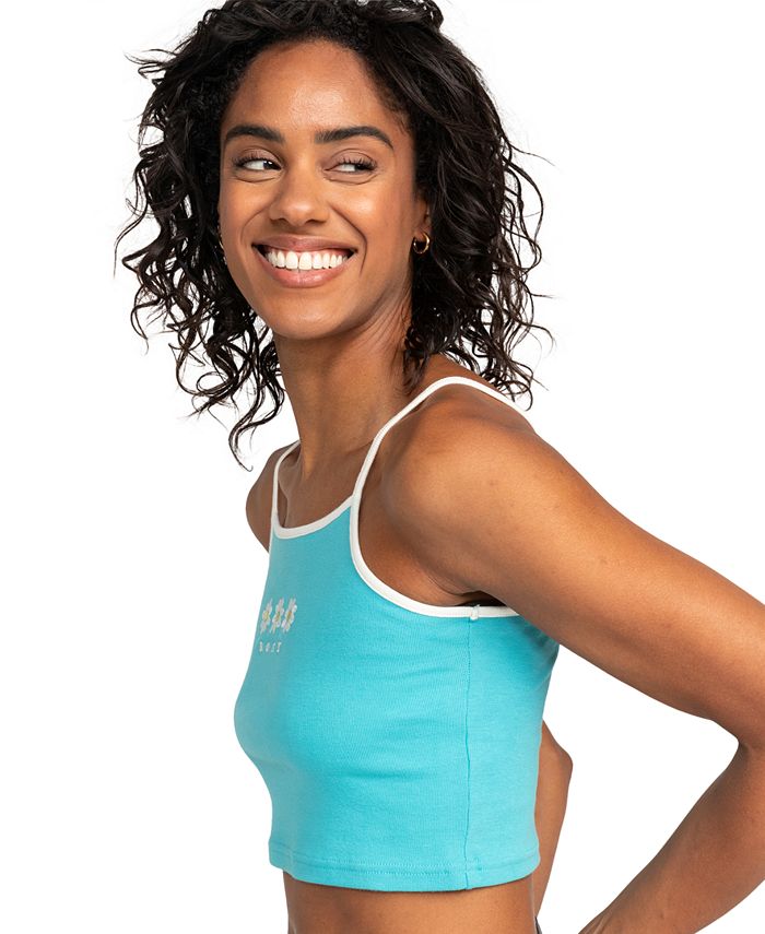 Roxy Juniors' Cotton High-Low Cropped Muscle Tank Top - Macy's
